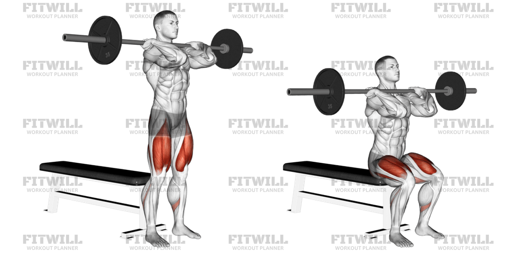 Barbell Front Bench Squat: Exercise Guide, Video, Techniques, Benefits ...