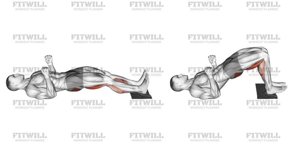 Sliding Leg Curl On Floor With Towel Exercise Guide Techniques