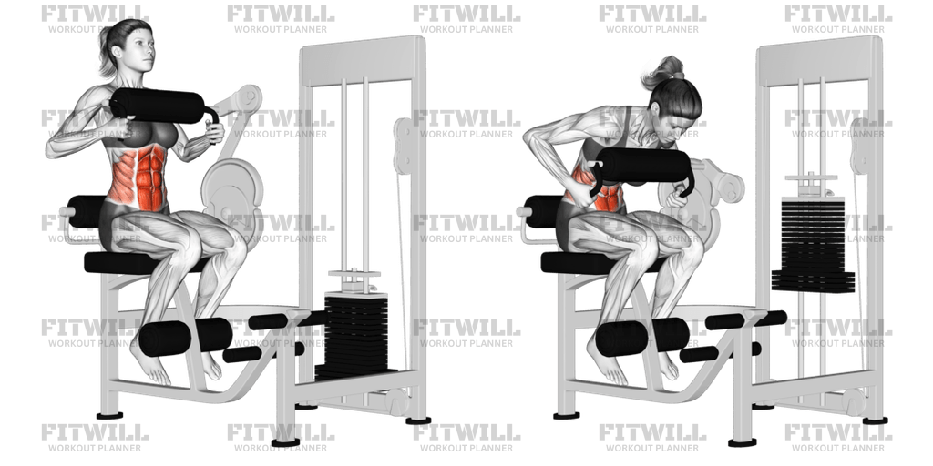 Lever Seated Crunch Chest Pad: Exercise Guide, Video, Techniques ...