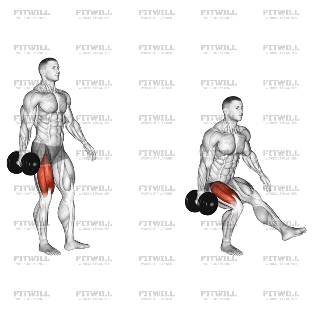 Dumbbell Single Leg Squat (VERSION 2): Exercise Guide, Techniques ...