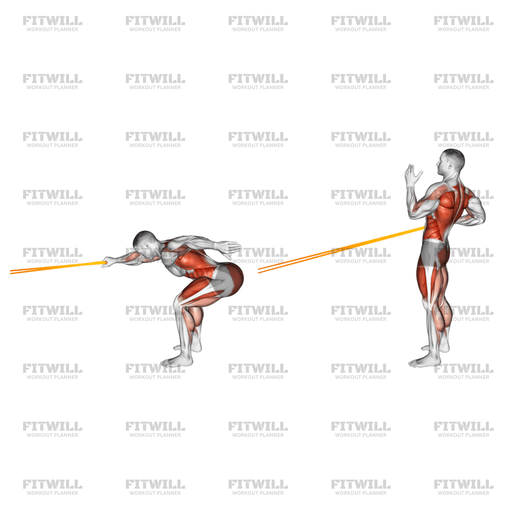 Resistance Band Deadlift With Single Arm Row: Exercise Guide ...
