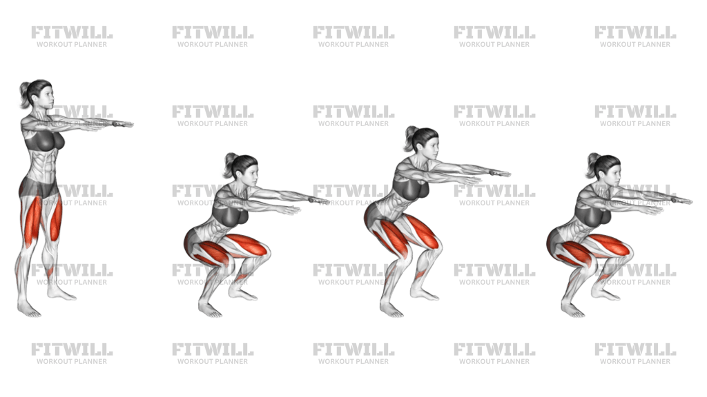 Bodyweight Pulse Squat: Exercise Guide, Video, Techniques, Benefits ...