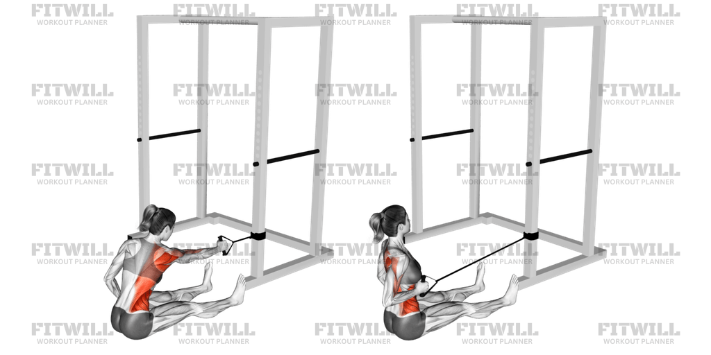 Band One Arm Twisting Seated Row: Exercise Video | Fitwill