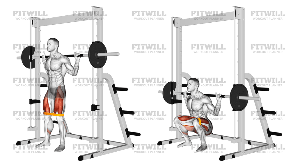 Resistance Band Smith Squat: Exercise Guide, Techniques, Benefits, How ...