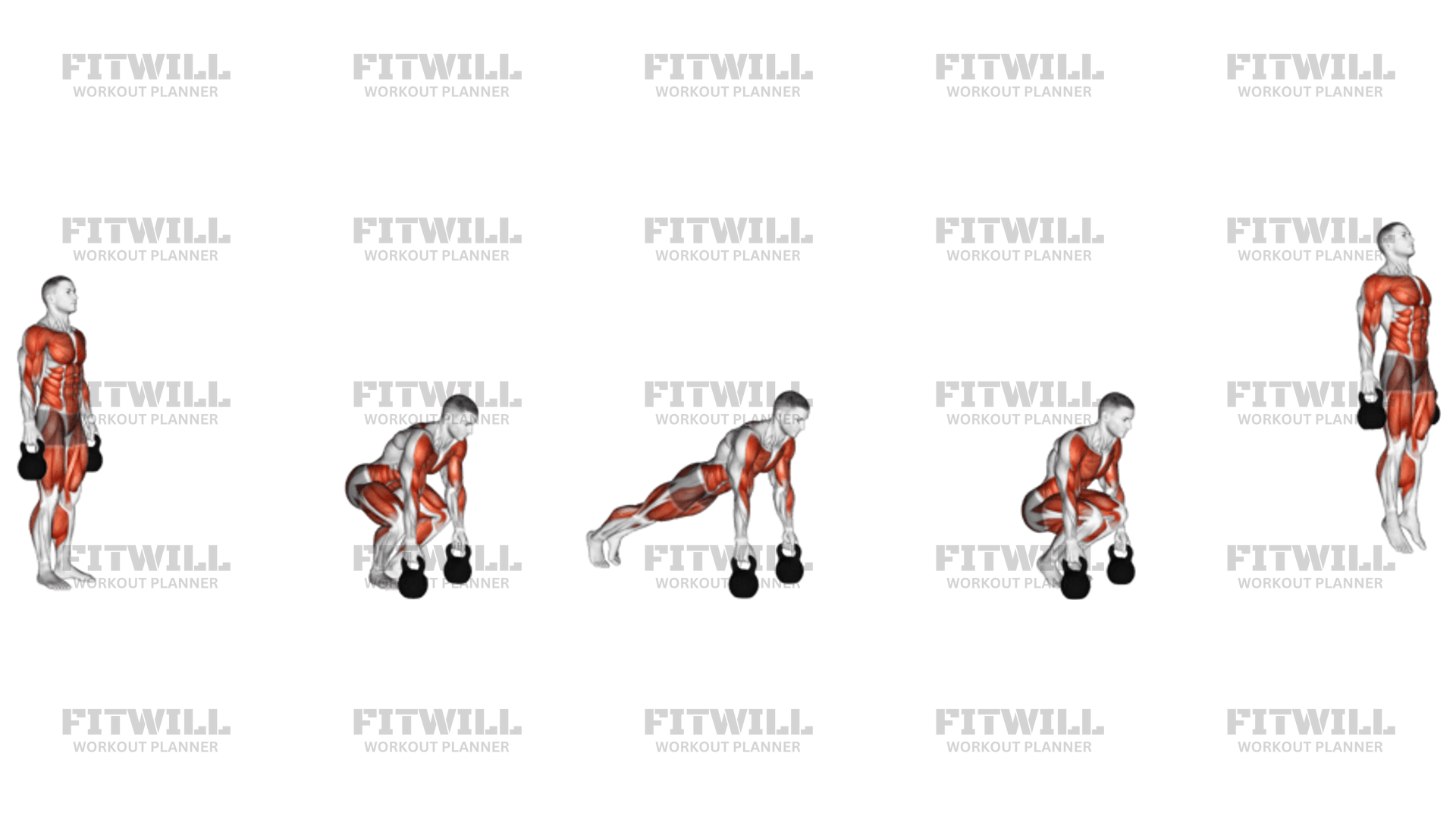 Kettlebell Burpee: Exercise Guide, Techniques, Benefits, How to ...