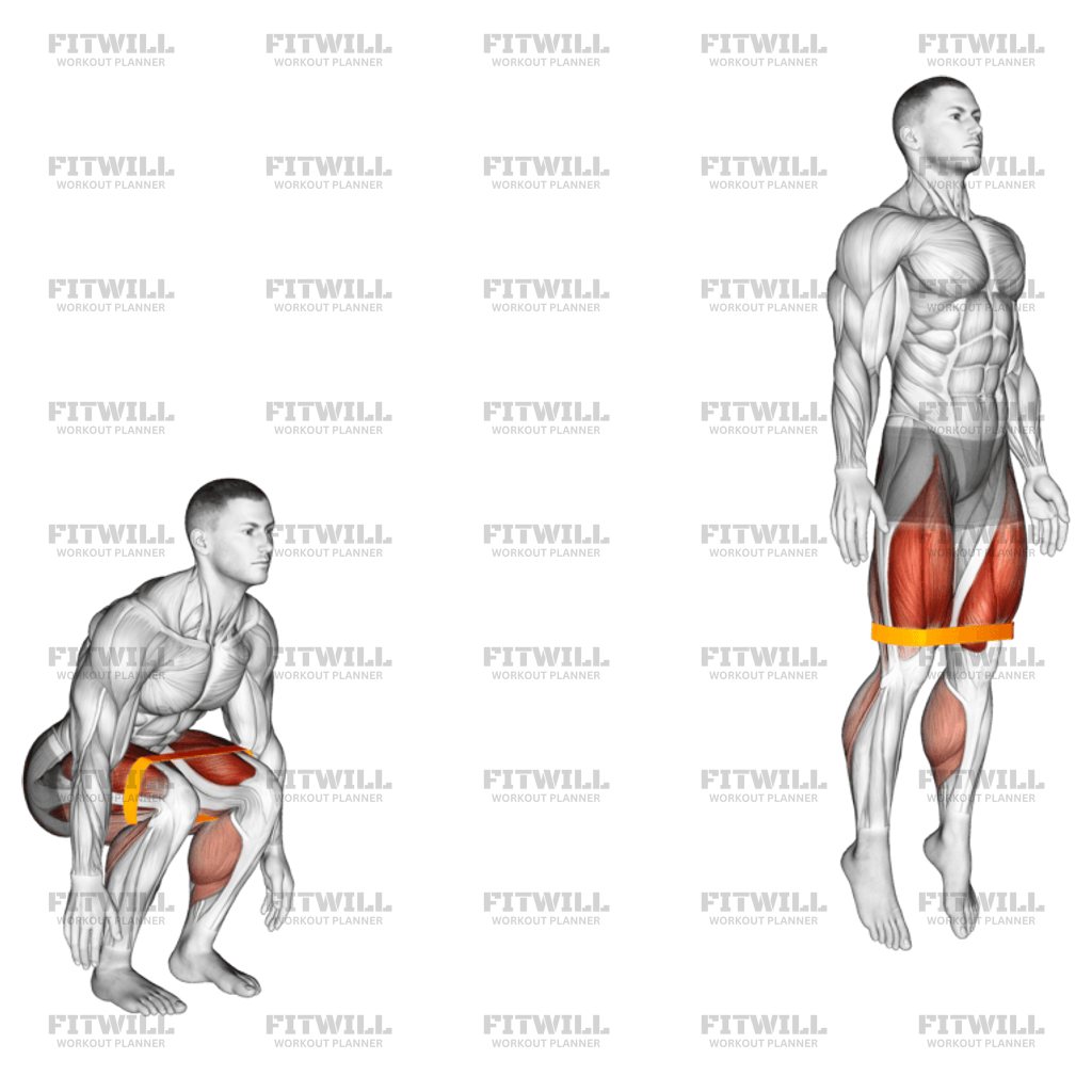 Resistance Band Jump Squat: Exercise Guide, Techniques, Benefits, How ...