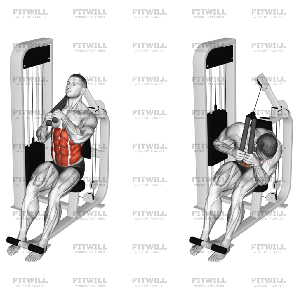 Crunch Lateral Izquierdo En Máquina De Palanca: Guía de Ejercicios ...