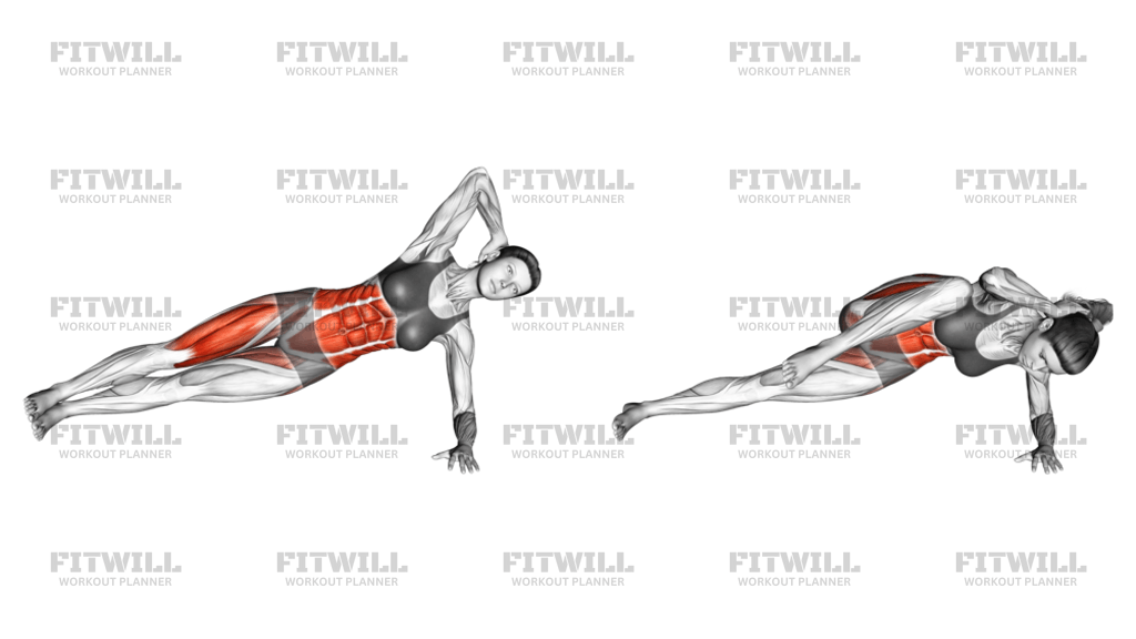 Elbow To Knee Side Plank Crunch: Exercise Guide, Video, Techniques ...