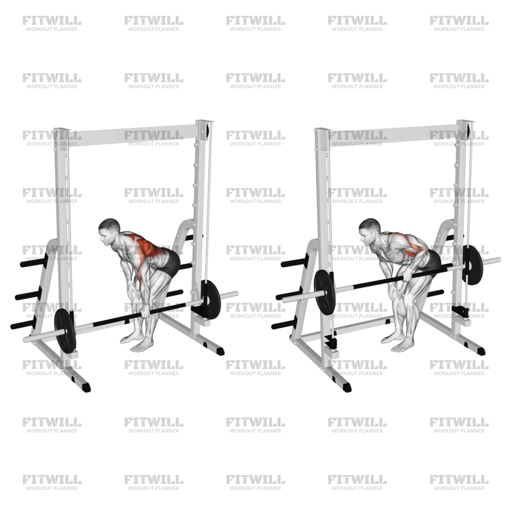 Remo Con Un Brazo Inclinado En Máquina Smith: Guía de Ejercicios, Video ...