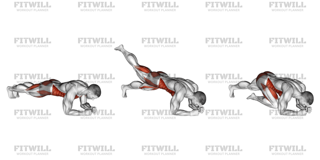 Leg Lift To Chest Front Plank: Exercise Guide, Video, Techniques ...