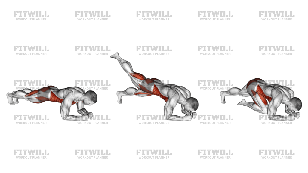 Leg Lift To Chest Front Plank: Exercise Guide, Video, Techniques ...