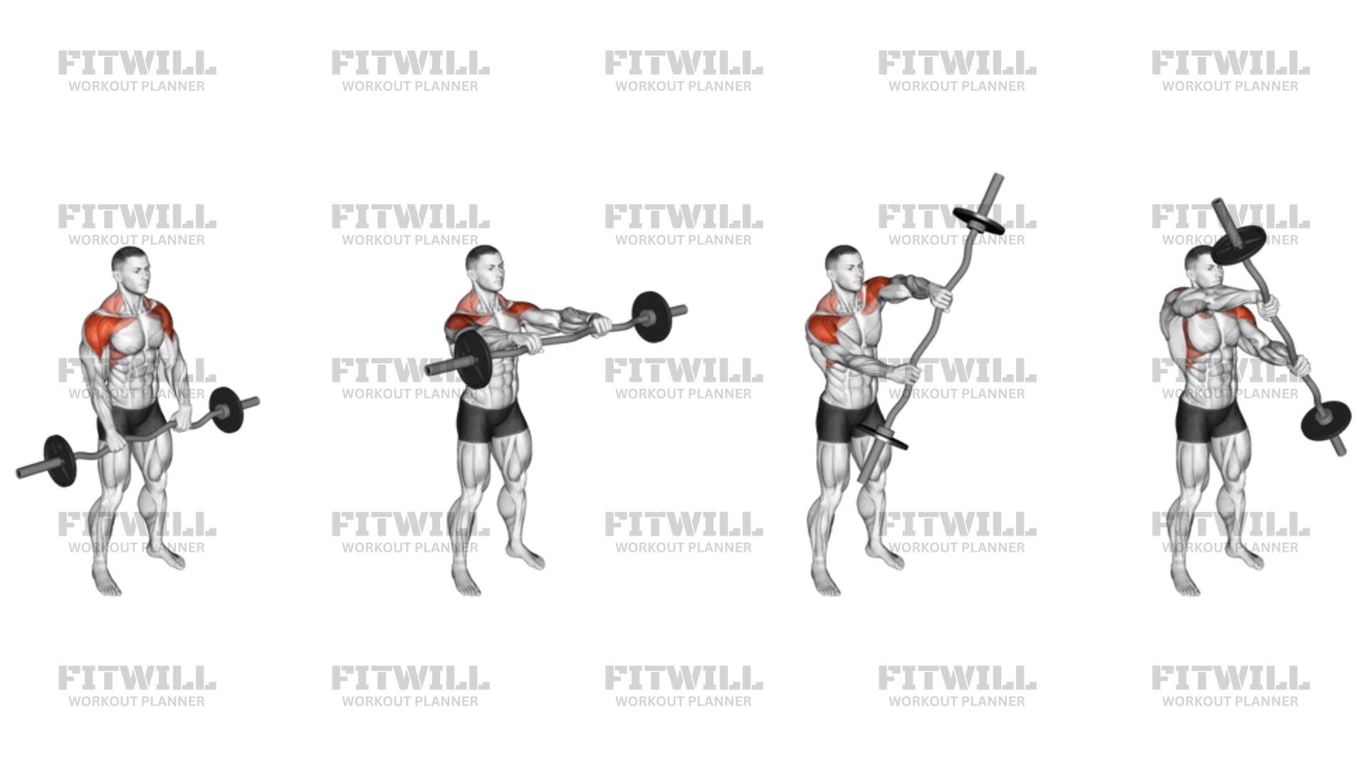 EZ-bar Front Twist Raise: Exercise Guide, Techniques, Benefits, How to ...