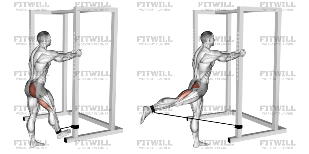 Band Standing Hip Extension: Exercise Guide, Video, Techniques ...