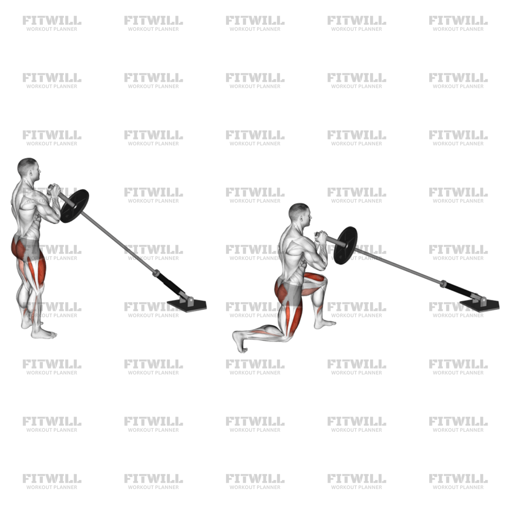 Landmine Rear Lunge (VERSION 2): Exercise Guide, Video, Techniques ...