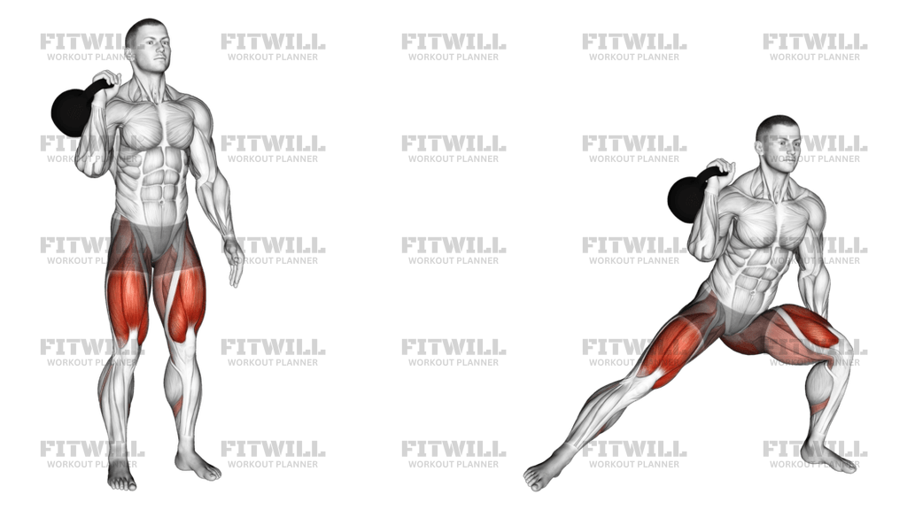 Kettlebell Lateral Lunge: Exercise Guide, Video, Techniques, Benefits, How to, Muscles Worked ...