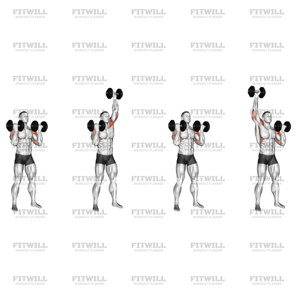 Dumbbell Standing Alternate Arnold Press: Exercise Guide, Techniques ...