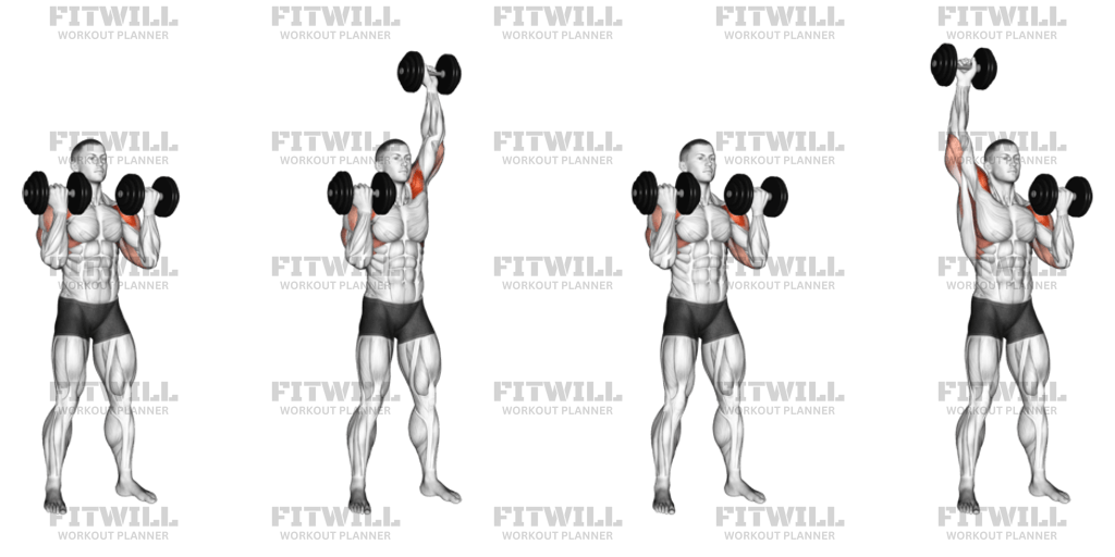 Dumbbell Standing Alternate Arnold Press: Exercise Guide, Techniques ...