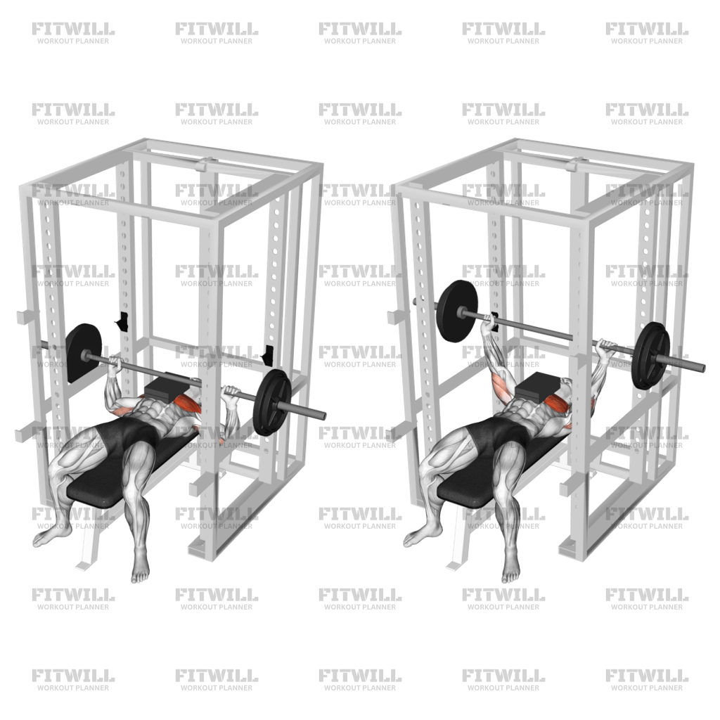 Barbell Bench Press With 2 Board: Exercise Guide, Techniques, Benefits ...