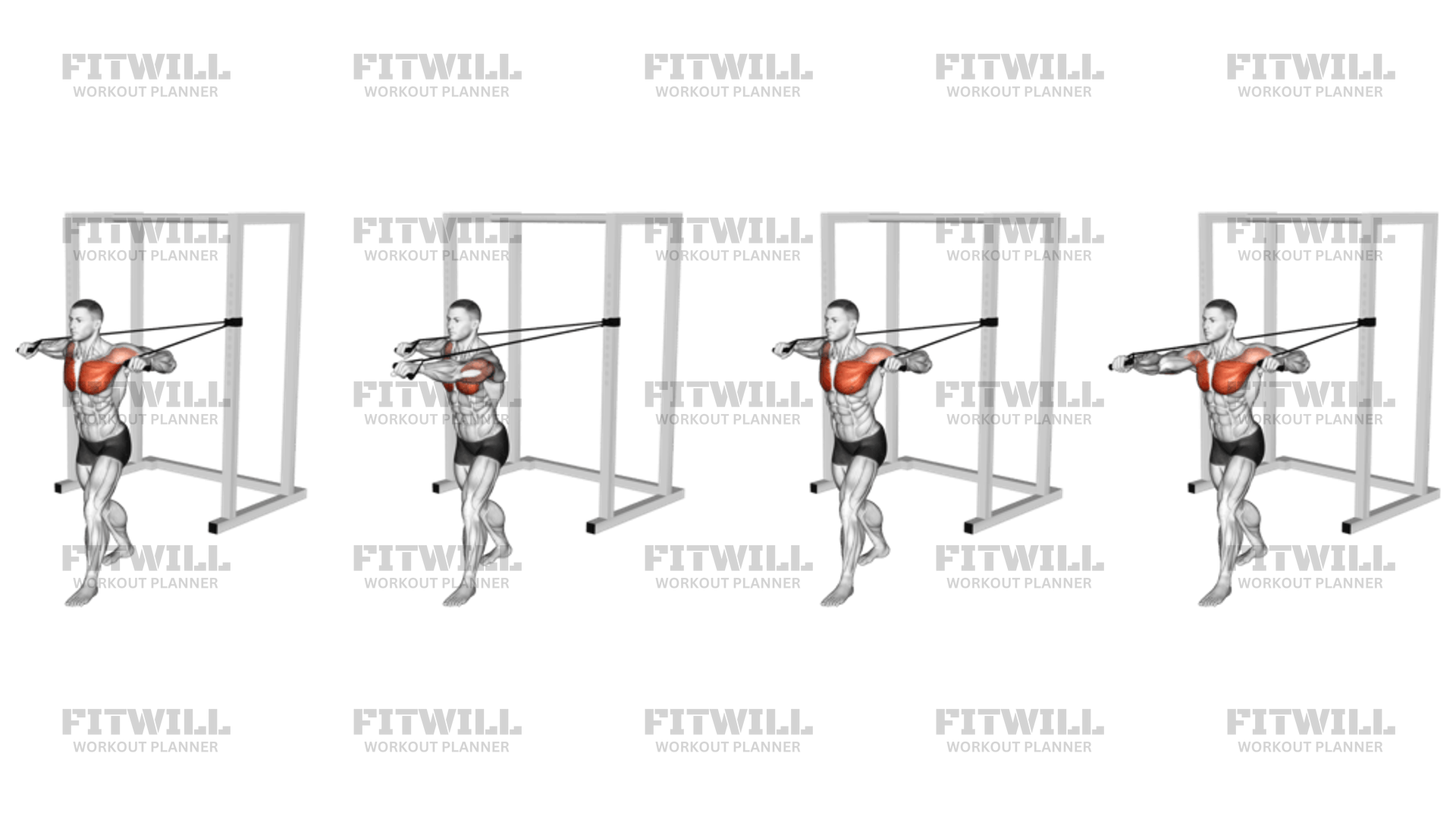 Band Standing Alternate Chest Press: Exercise Guide, Video, Techniques ...