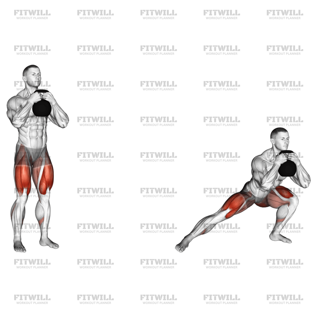 Kettlebell Side Lunge: Guide, Techniques, Benefits, How to, Muscles ...