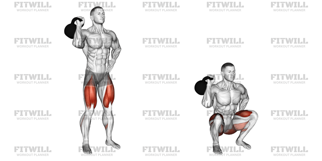Kettlebell Single Front Squat: Exercise Guide, Techniques, Benefits ...