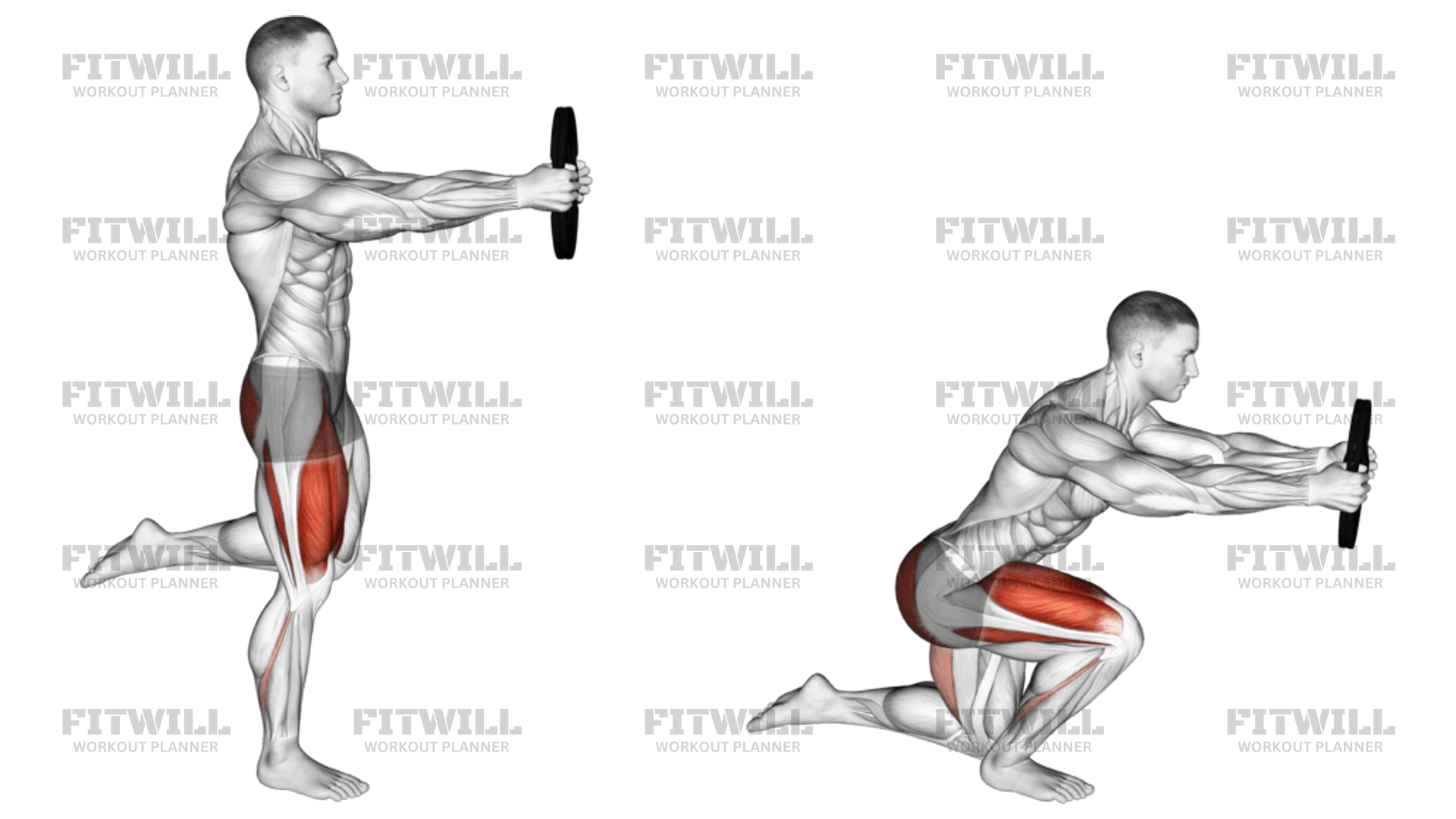 Weighted Counterbalanced Skater Squat: Exercise Guide, Techniques ...