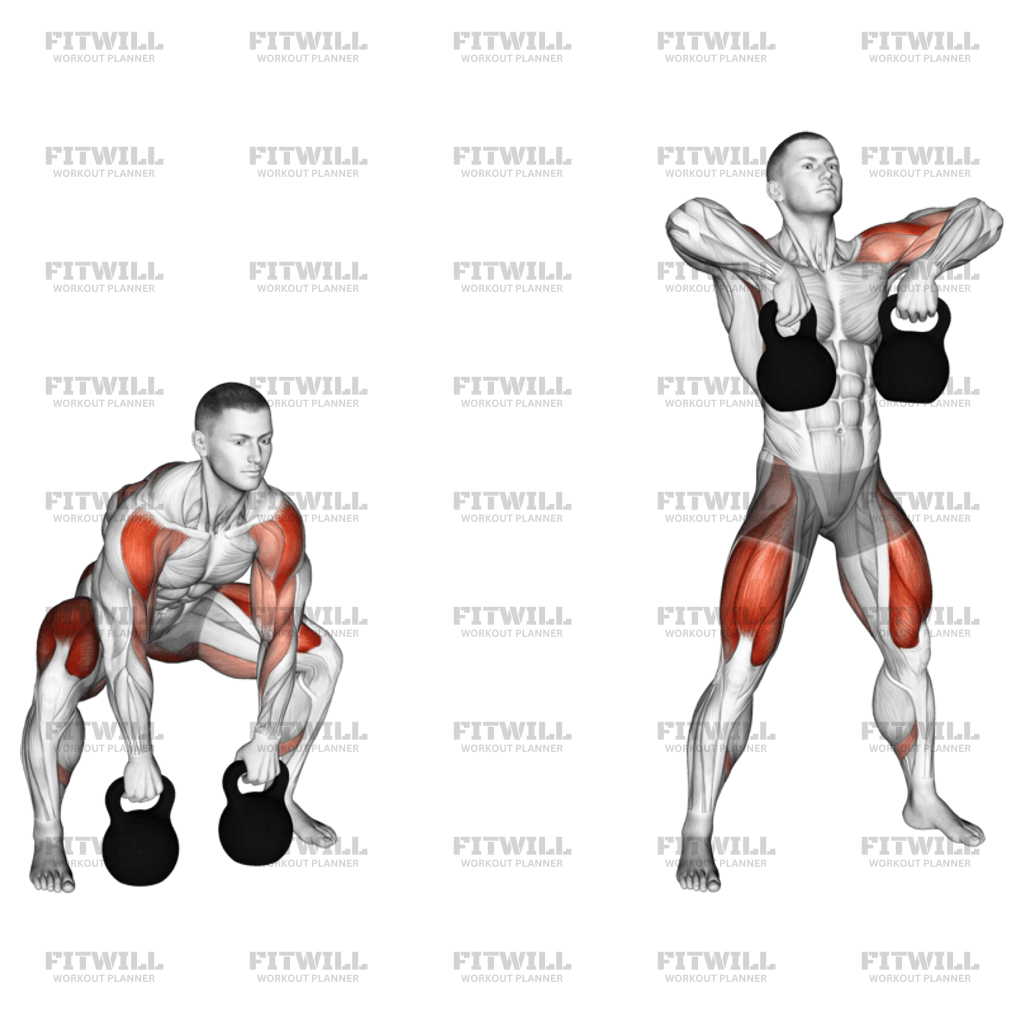 Kettlebell Sumo Deadlift With High Pull: Exercise Guide, Video ...