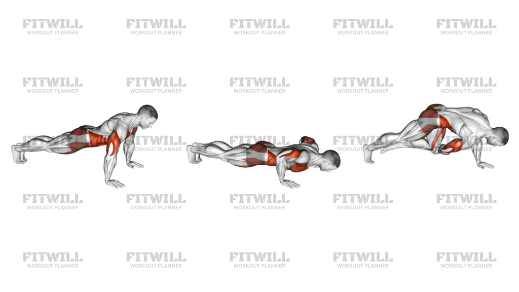 Push Up To Knee Tap: Exercise Guide, Techniques, Benefits, How to ...