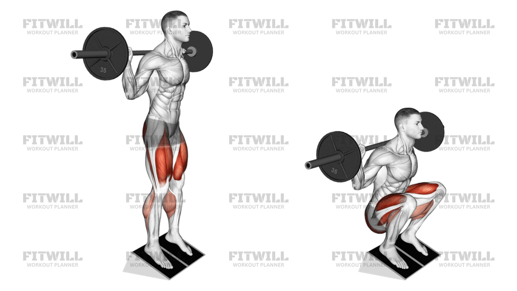 Sentadilla Con Barra Y Talones Elevados: Guía de Ejercicios, Técnicas ...