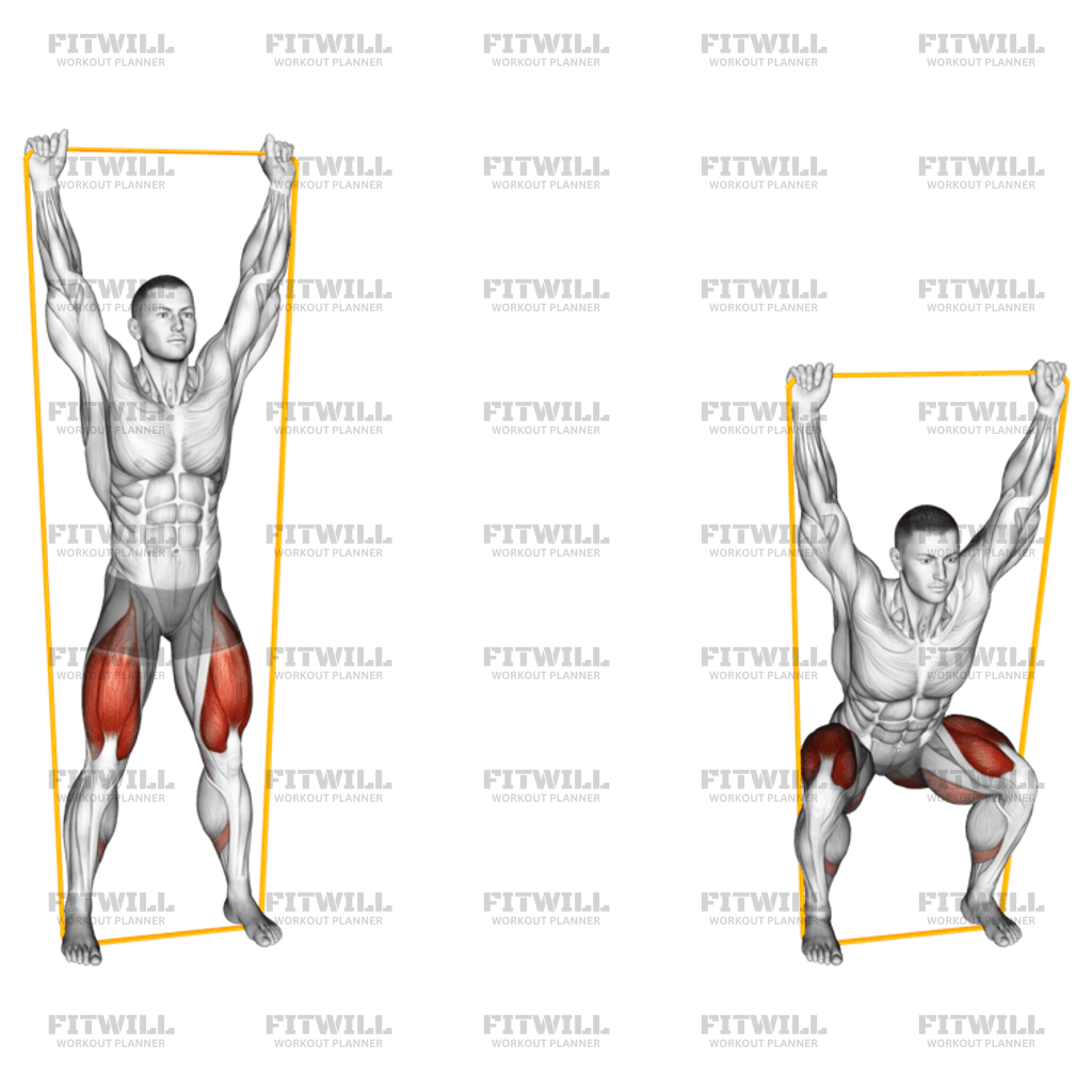 Resistance Band Overhead Squat: Exercise Guide, Techniques, Benefits ...