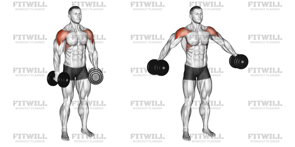 Dumbbell Partials Lateral Raise: Exercise Guide, Techniques, Benefits ...