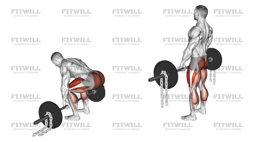 Barbell Deadlift Against Chains: Exercise Guide, Techniques, Benefits ...