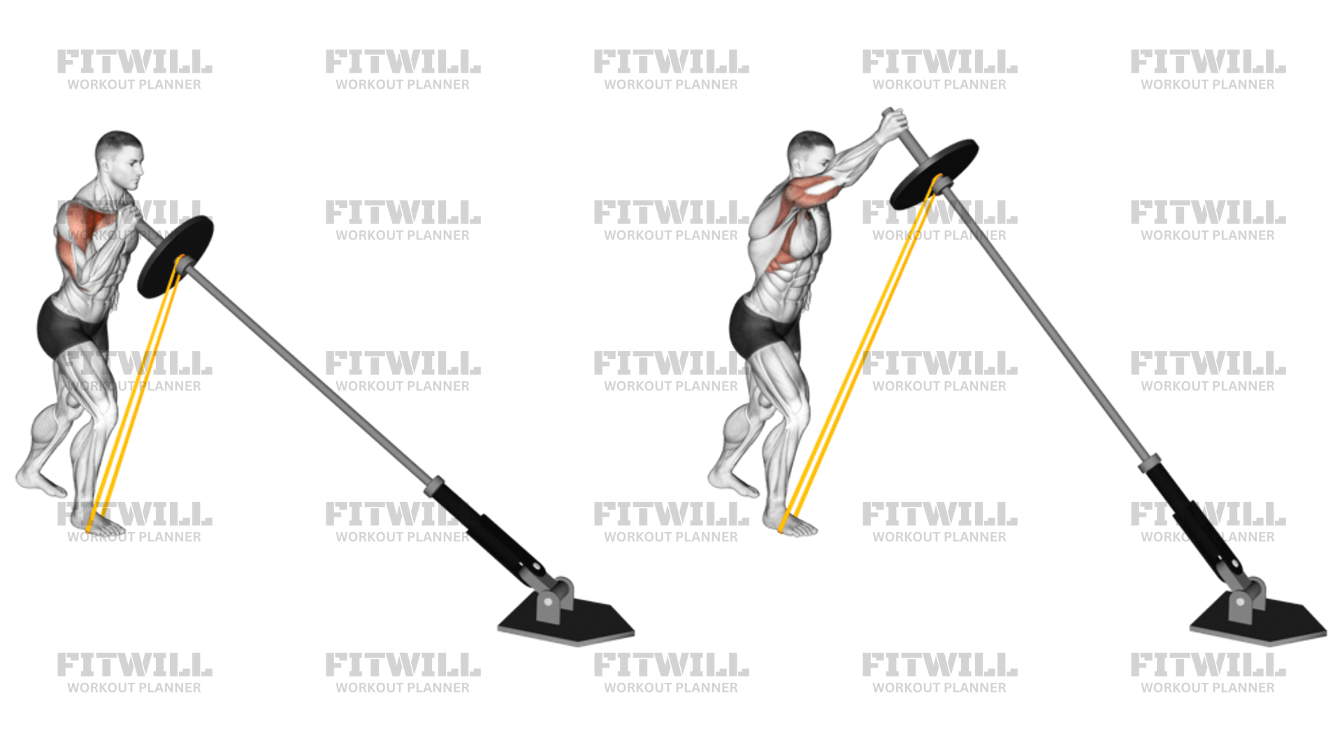 Landmine Resistance Band One-Arm Shoulder Press: Exercise Guide ...
