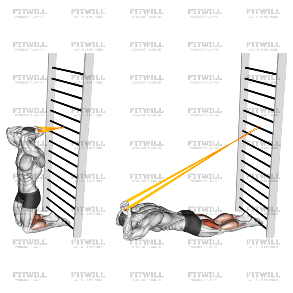 Resistance Band Assisted Nordic Hamstring Curl Exercise Guide