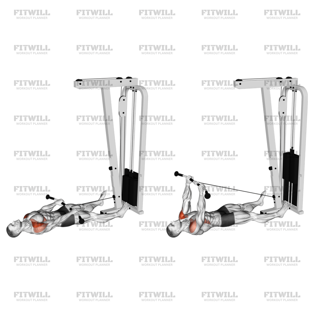 Cable Lying Front Raise: Exercise Guide, Techniques, Benefits, How to, Muscles Worked, Tips ...