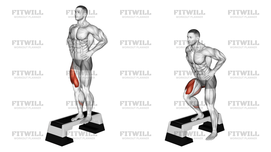Stepdown Squat: Exercise Guide, Techniques, Benefits, How to, Muscles ...