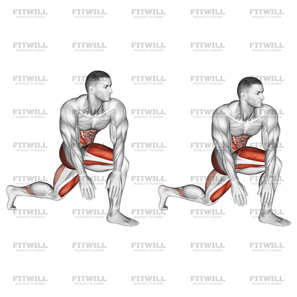 Crossover Kneeling Hip Flexor Stretch: Exercise Guide, Video ...