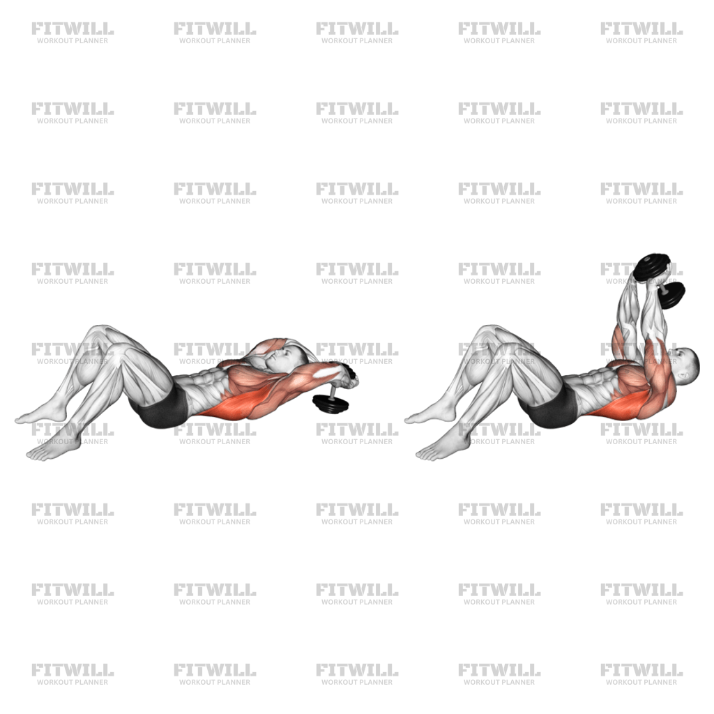 Dumbbell Pullover On Floor: Exercise Guide, Video, Techniques, Benefits ...