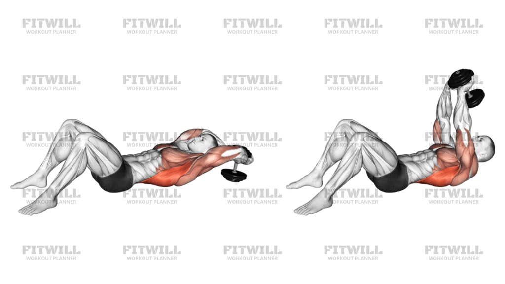 Pullover Con Mancuerna En El Suelo: Guía de Ejercicios, Video, Técnicas ...