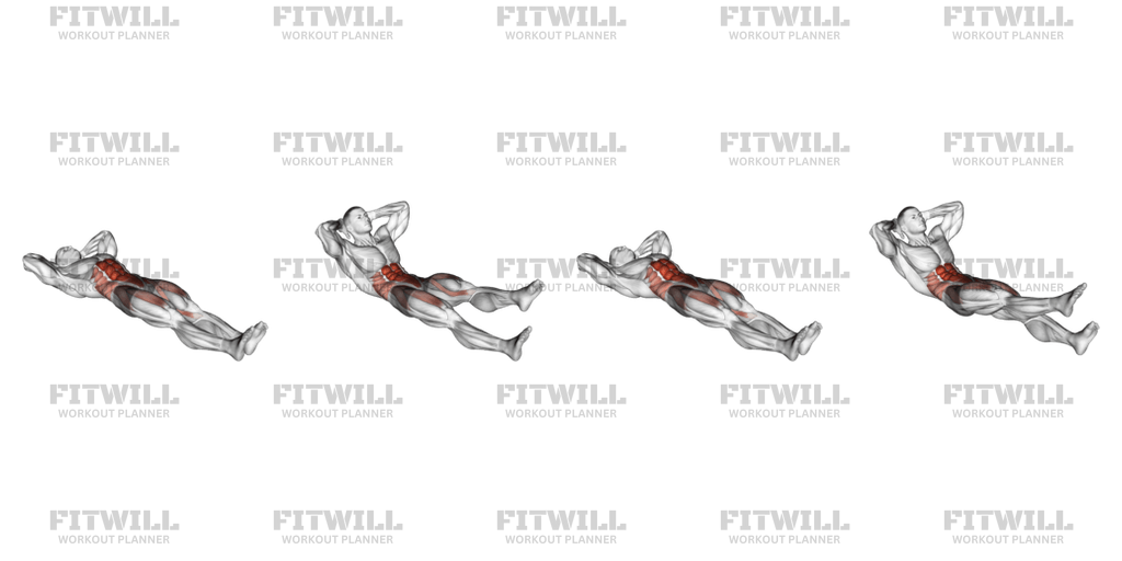 Crunch Con Elevación De Pierna Individual: Guía de Ejercicios, Técnicas ...