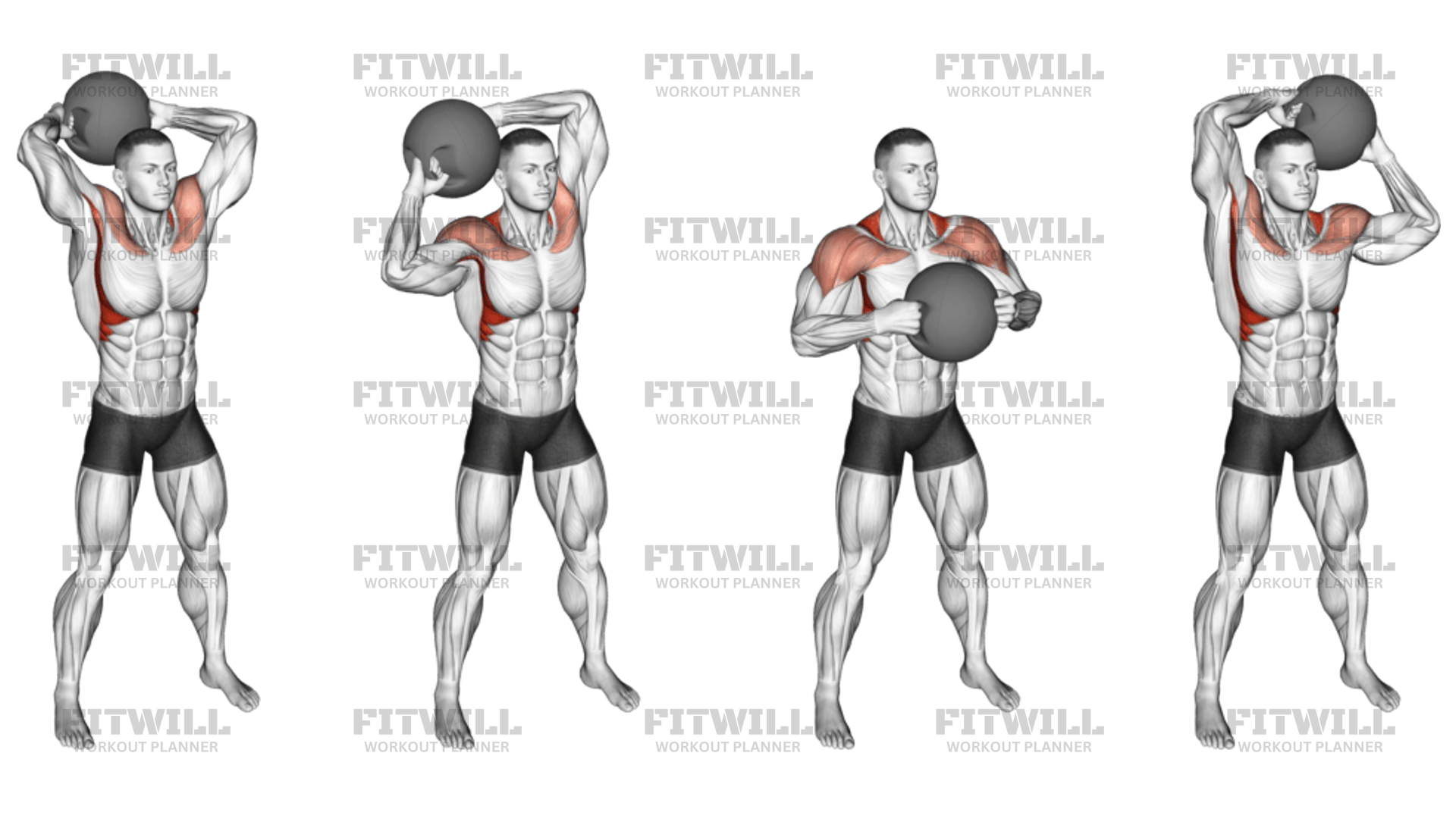 Medicine Ball Around Head Rotation Exercise Guide Techniques Benefits How To Muscles Worked