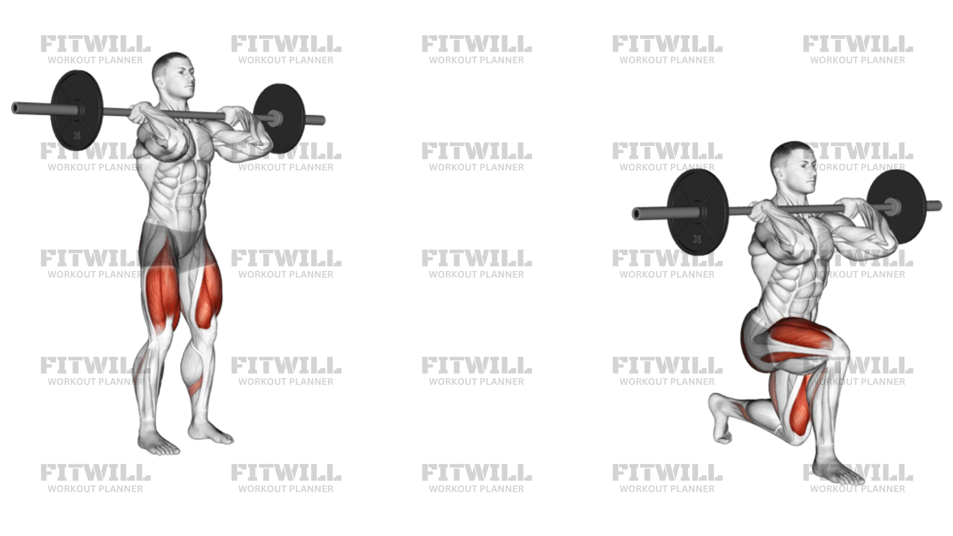 Barbell Front Rack Lunge: Exercise Guide, Techniques, Benefits, How to ...