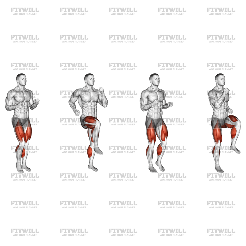 Marching On The Spot: Exercise Guide, Video, Techniques, Benefits, How ...