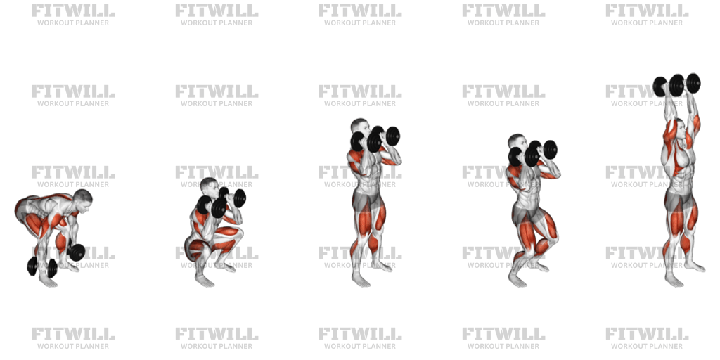 Dumbbell Power Clean And Jerk: Exercise Guide, Techniques, Benefits ...