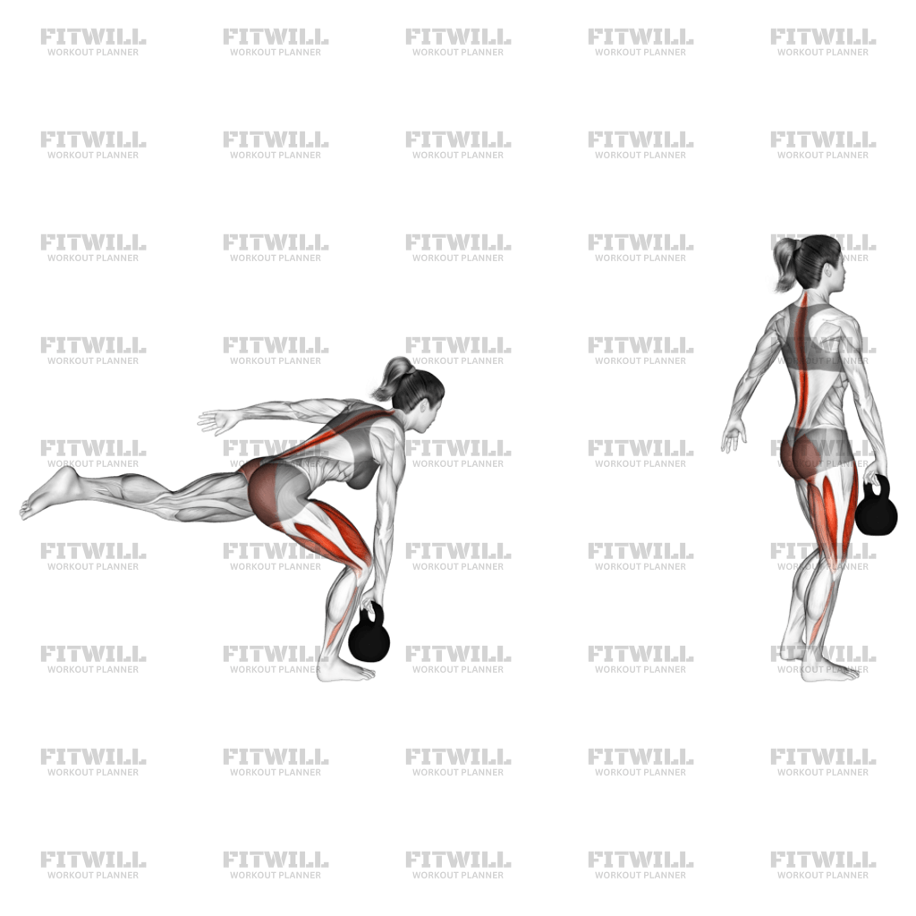 Kettlebell Single Leg Deadlift: Exercise Guide, Techniques, Benefits ...