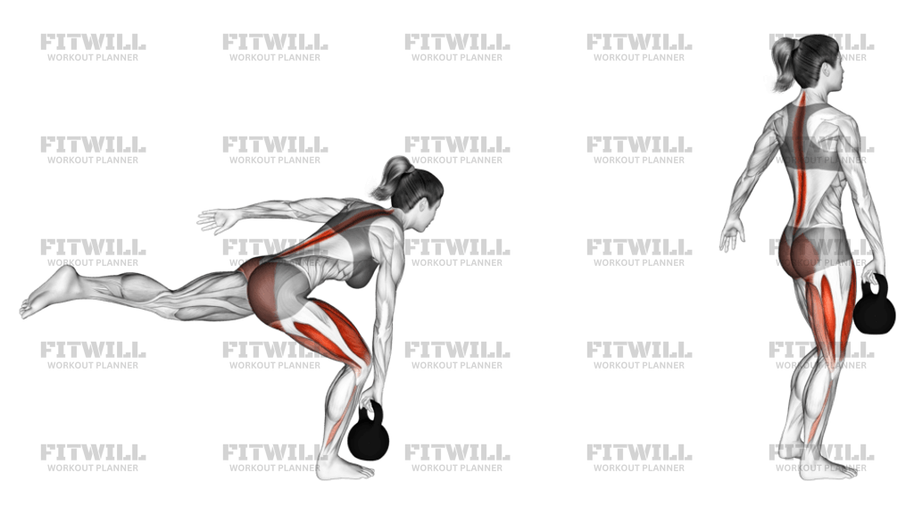 Kettlebell Single Leg Deadlift: Exercise Guide, Techniques, Benefits ...