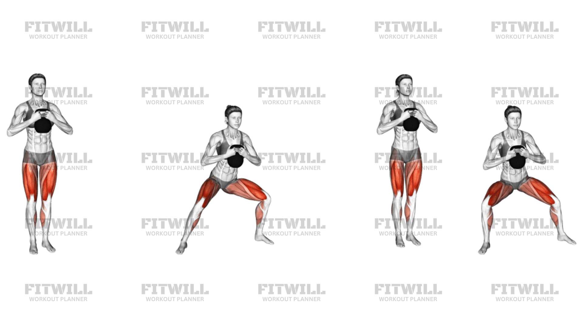 Paso De Sentadilla Lateral Con Kettlebell: Guía de Ejercicios, Técnicas ...