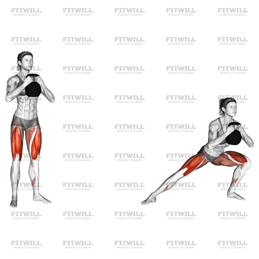Kettlebell Side Lunge: Exercise Guide, Techniques, Benefits, How to ...