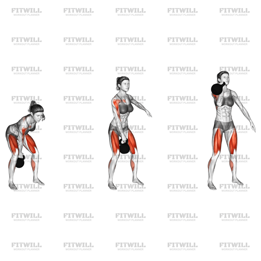 Kettlebell Single Arm Clean: Exercise Guide, Video, Techniques ...