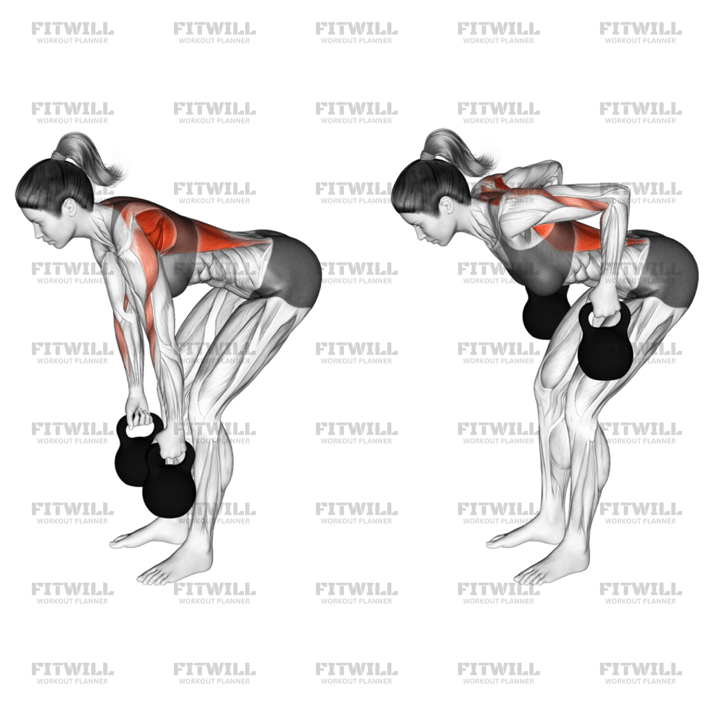 Kettlebell Bent-Over Row: Exercise Guide, Techniques, Benefits, How to ...